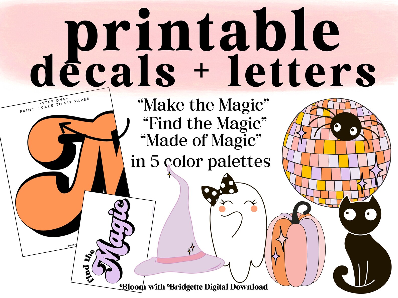 Retro Halloween Bulletin Board Kit and Student Activity, Fall Bulletin ...