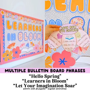 Spring Bulletin Board, April Bulletin Board, Spring Craft, Spring ...