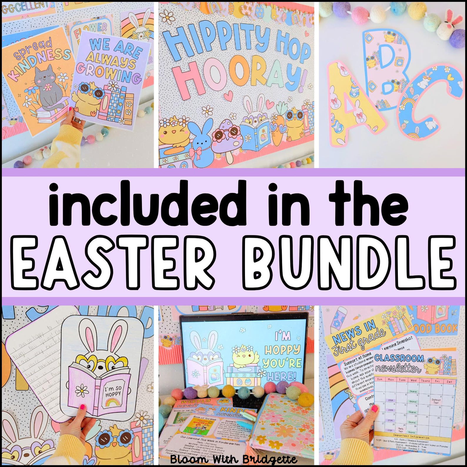 Easter Bulletin Board, April Classroom Decor, Spring Decorations ...