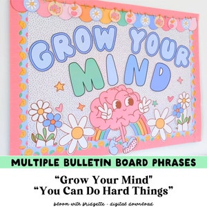 Growth Mindset Bulletin Board, Back to School Bulletin Board, Social ...