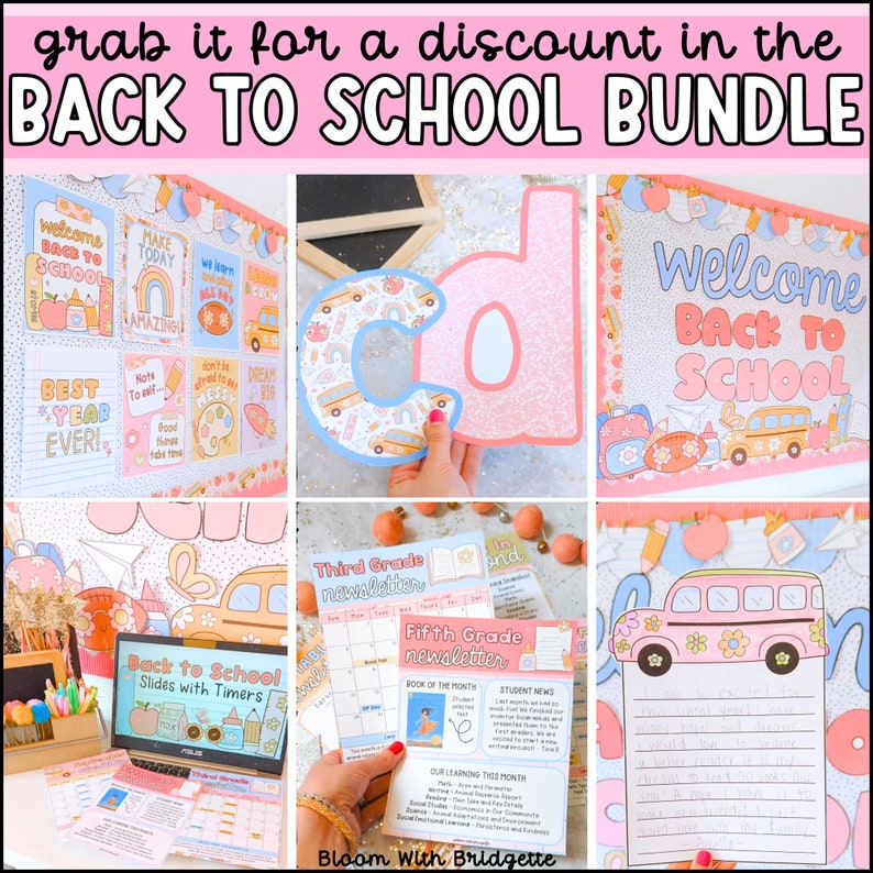 Welcome Back to School Bulletin Board, Spanish Decor, Pastel Classroom ...