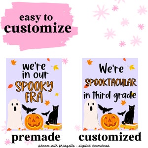 Halloween Bulletin Board, Editable Halloween Posters, Classroom Door ...