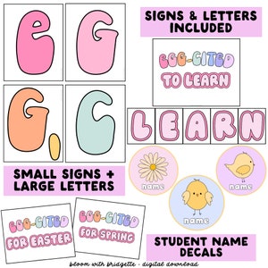 Easter Spring Bulletin Board, March Bulletin Board, Spring Craft ...