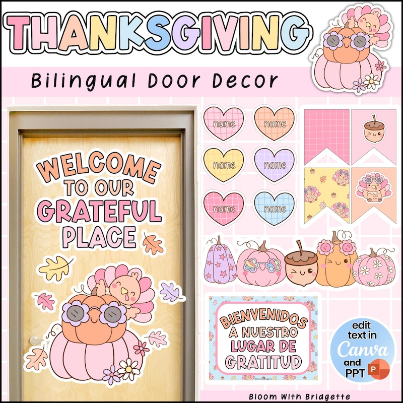 Thanksgiving Door - Etsy