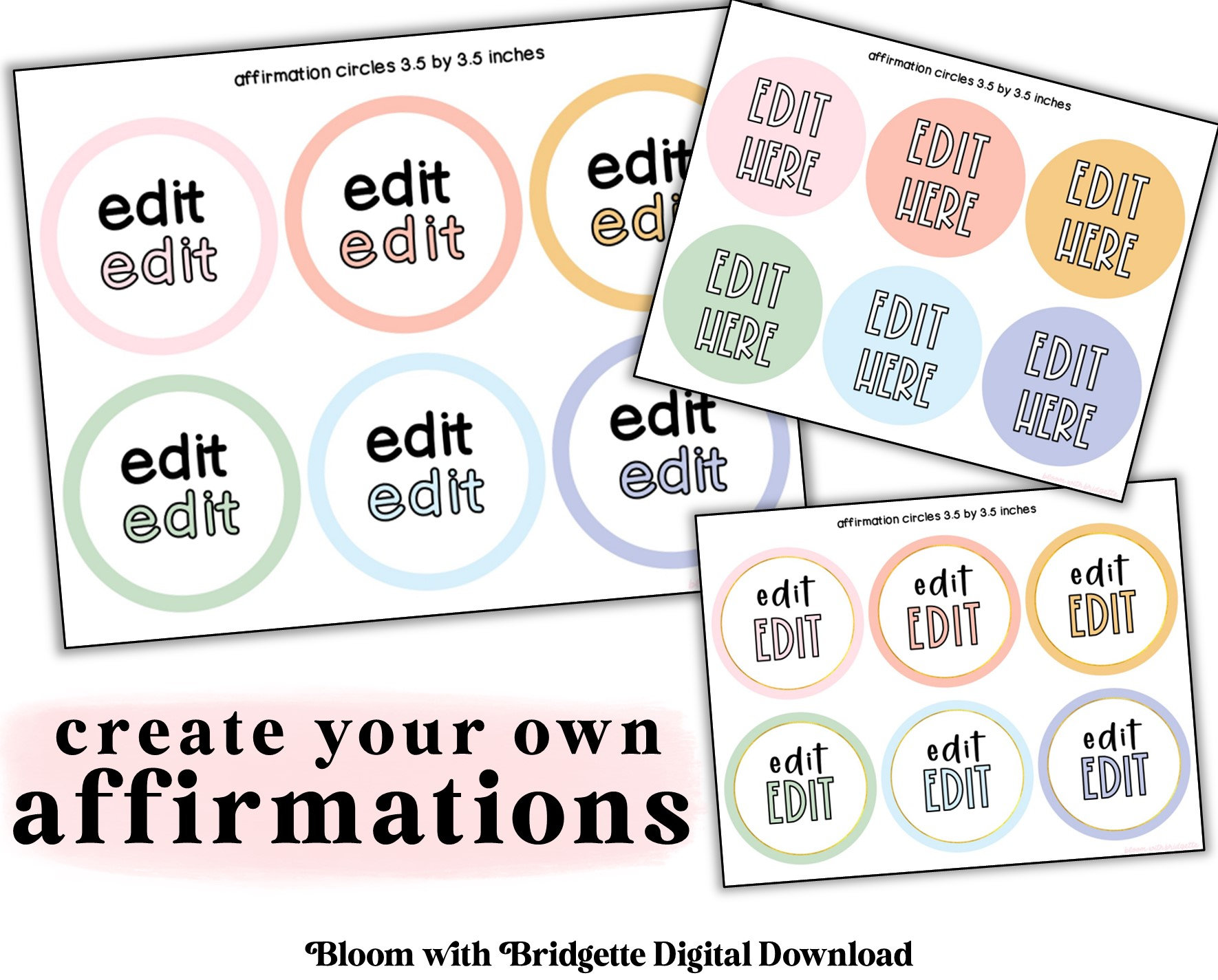Affirmation Station, Pastel Classroom Theme, Calm Classroom Decor ...