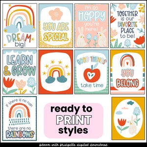 Sunshine Classroom Decor Mini Bundle, Back to School Decorations ...