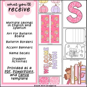 Fall Goose Bulletin Board Kit | Bilingual Spanish & English Classroom ...