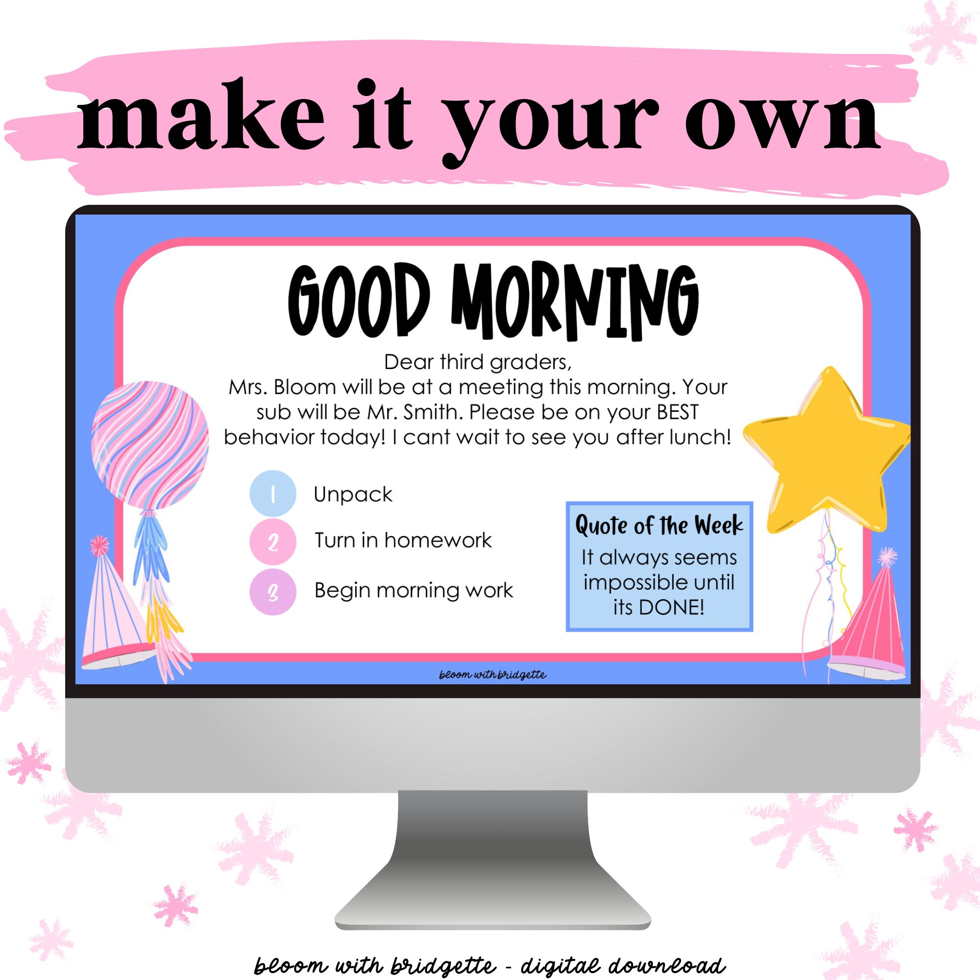 New Year Google Slides and Powerpoint Templates With Timers, EDITABLE ...