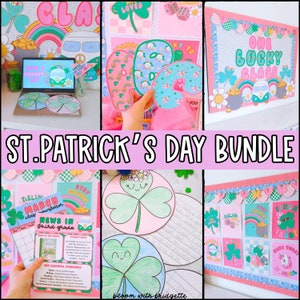 St. Patricks Day Classroom Decor Bundle, Bulletin Board, Posters ...