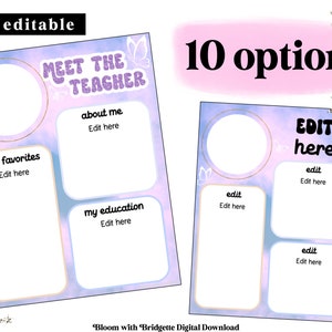 Swiftie Inspired Meet the Teacher Letters, Editable Meet the Teacher ...