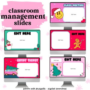 Retro Christmas Google Slides and Powerpoint Templates With Timers ...