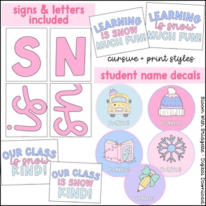 Winter Wonderland Bulletin Board, December Classroom Decor, Happy ...