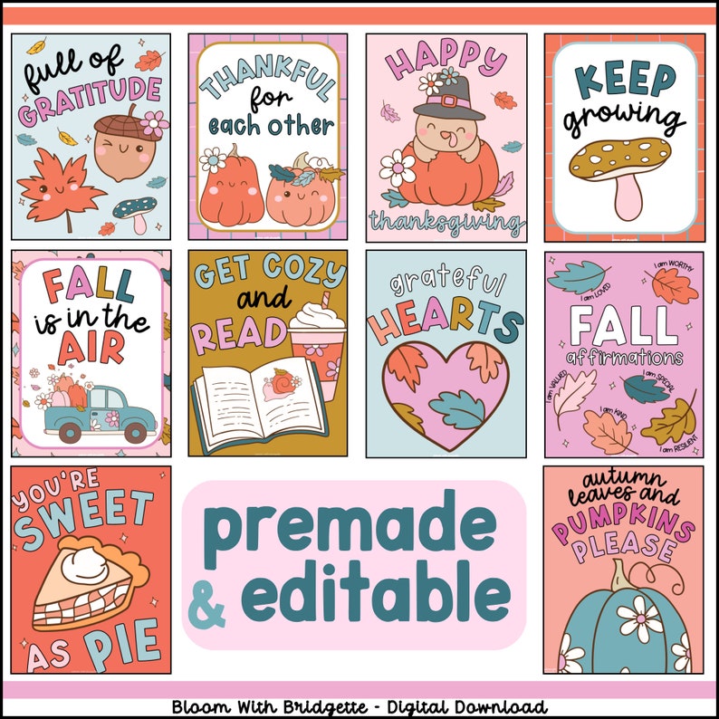 Thanksgiving Classroom Posters, Classroom Posters, November Bulletin ...
