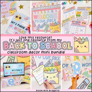 Bilingual Back to School Bulletin Board Kit: Kindness Classroom Decor ...