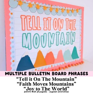 Winter Christian Bulletin Board Kit and Student Activity, Christmas ...