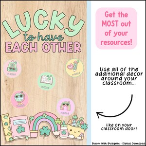 St. Patrick's Day Bulletin Board, Spring Classroom Decor, School Supply ...