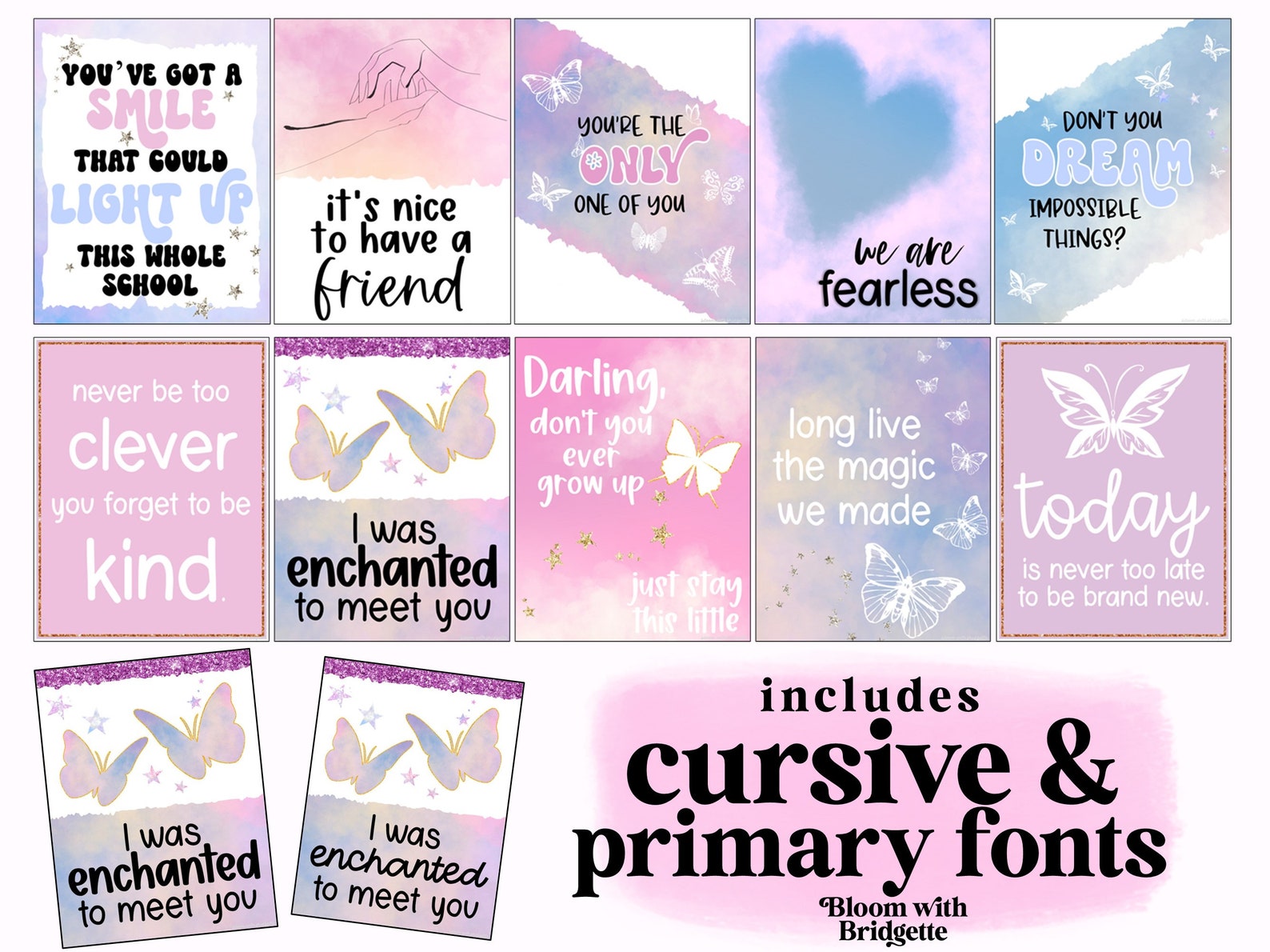 Swiftie Inspired Classroom Poster Display, EDITABLE Posters, Easy ...