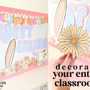 Retro Easter Bulletin Board Kit and Student Activity, Spring Bulletin ...