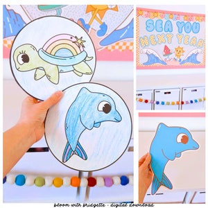 Retro Summer Bulletin Board, End of Year Bulletin Board, Summer Craft ...