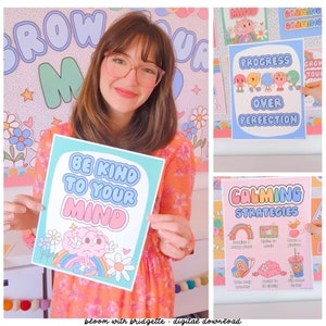 Growth Mindset Classroom Decor Bundle, Bulletin Board, Posters ...