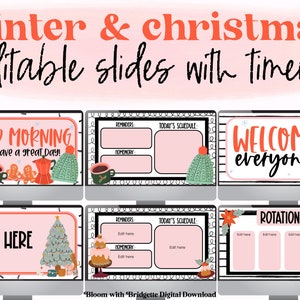 Seasonal Classroom Slide Templates With Timers Bundle, Holiday ...