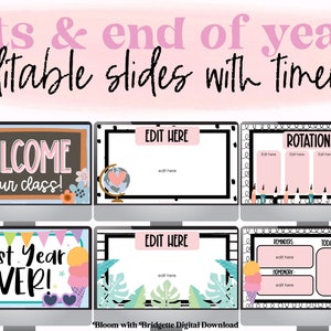 Seasonal Classroom Slide Templates With Timers Bundle, Holiday ...