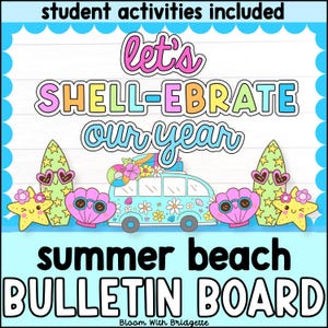 Summer Bulletin Board, Cutesy Beach Classroom Decor, Summer - Themed ...
