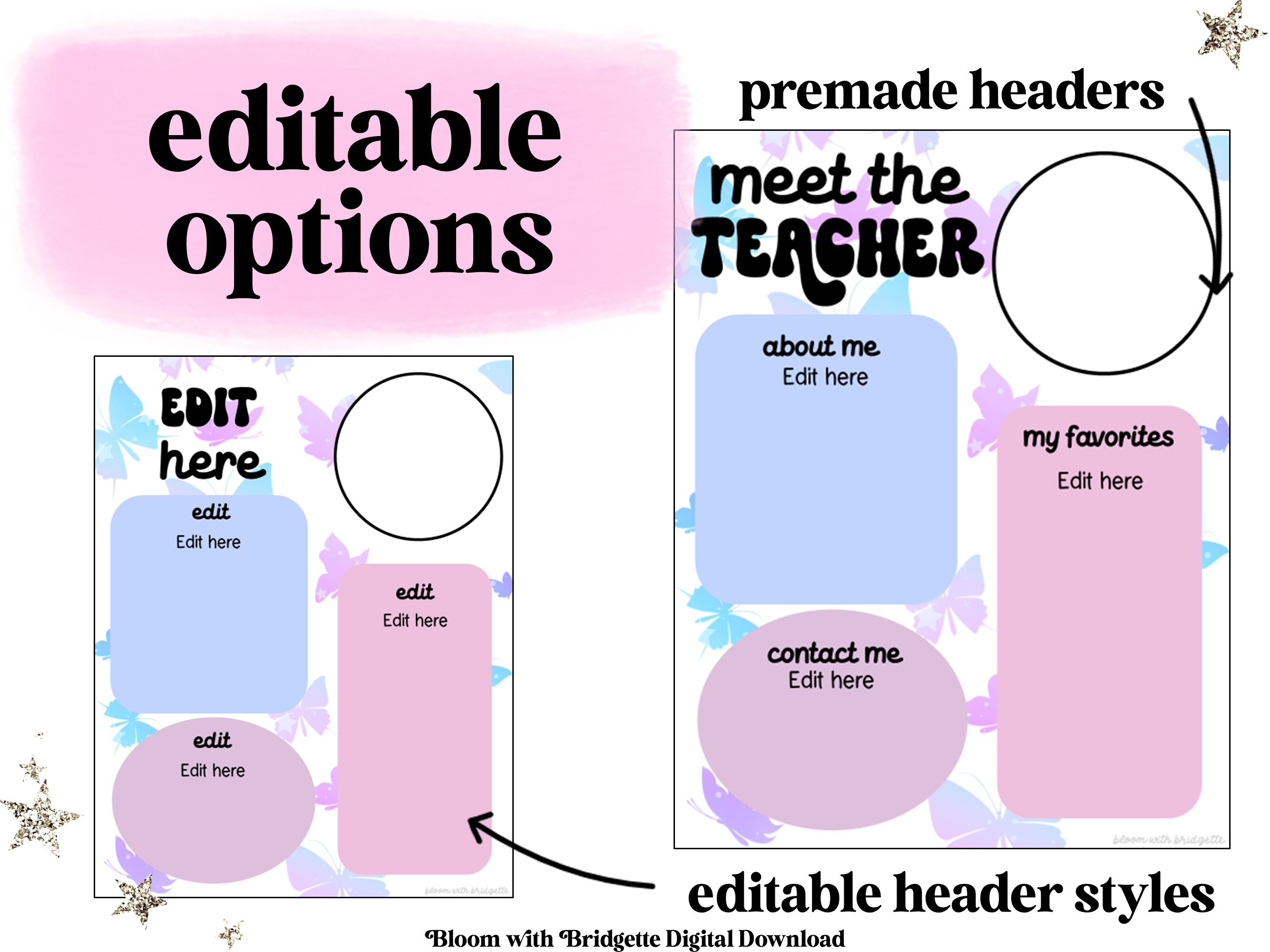 Swiftie Inspired Meet the Teacher Letters Editable Meet the - Etsy