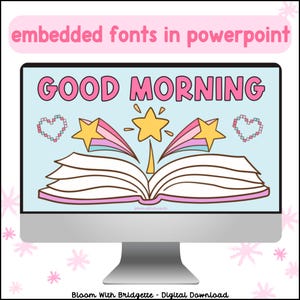 New Year Classroom Slides, Editable Slide Template, Daily Slides ...