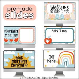 Sunshine Theme Classroom Slide Templates, Daily Google Slides and ...