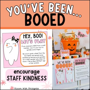 You've Been Booed, Fall Staff Morale Booster, Kindness Activity ...