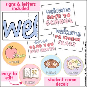 Welcome Back to School Bulletin Board, Spanish Decor, Pastel Classroom ...