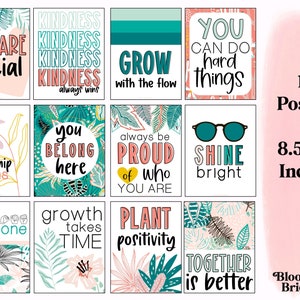 Bright Tropical Classroom Posters, Back to School Bulletin Board ...