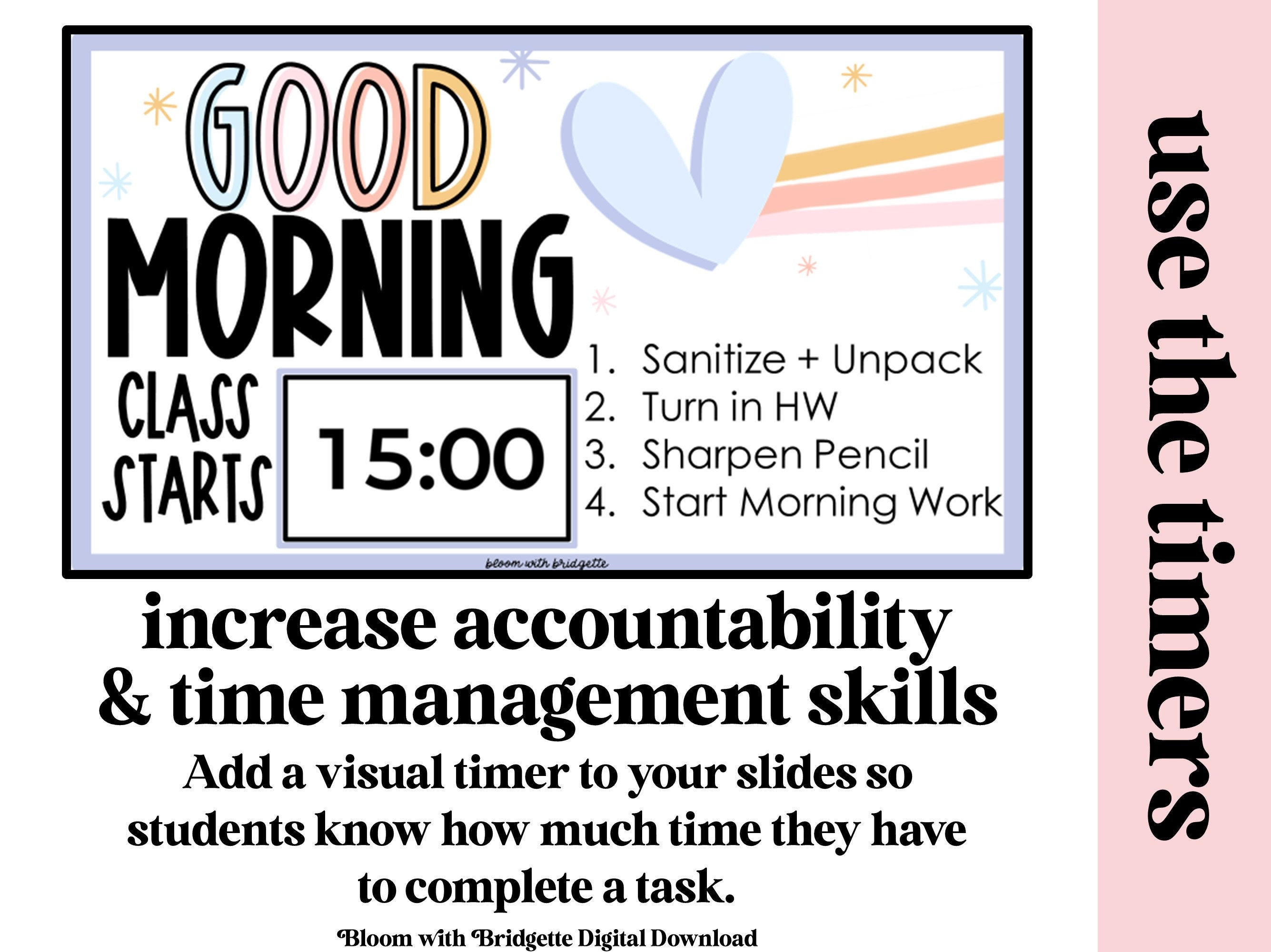 Modern Pastel Editable Slide Templates, Editable Classroom Decor ...
