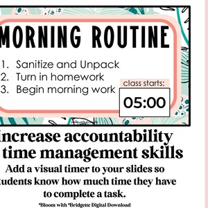 Bright Tropical Editable Slide Templates, Editable Classroom Decor ...