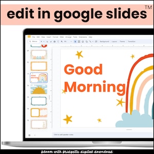 Sunshine Theme Classroom Slide Templates, Daily Google Slides and ...