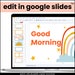 Sunshine Theme Classroom Slide Templates, Daily Google Slides and ...