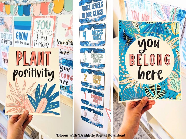 Bright Tropical Classroom Decor Bundle, Editable Classroom Bundle ...