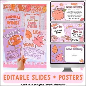 Fall Classroom Decor Bundle, Bulletin Board, Classroom Slides, Posters ...