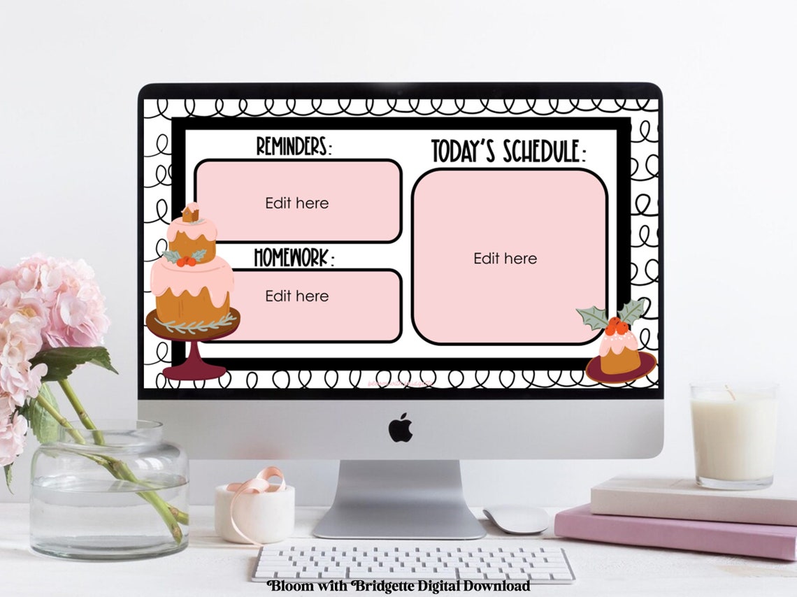 Christmas Slides Winter Slide Templates December Slides - Etsy