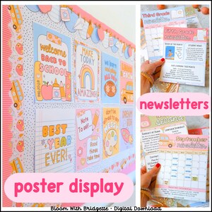Back to School Classroom Decor Bundle, Bulletin Board, Trendy Classroom ...