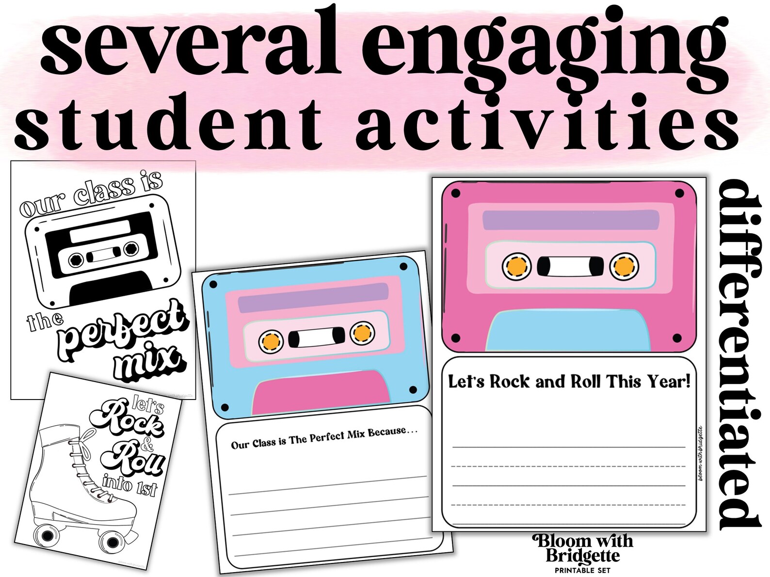 Back to School Bulletin Board and Student Activity Printable - Etsy