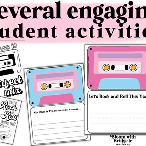Back to School Bulletin Board and Student Activity, Printable Classroom ...