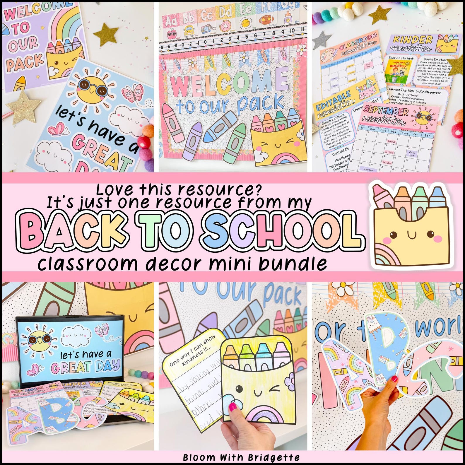 Back to School Daily Slides With Timers, Editable Templates for Canva ...
