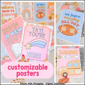 Back to School Classroom Decor Bundle, Bulletin Board, Trendy Classroom ...