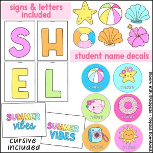 Summer Classroom Makeover | Cutesy Beach Decor | Daily Slides ...