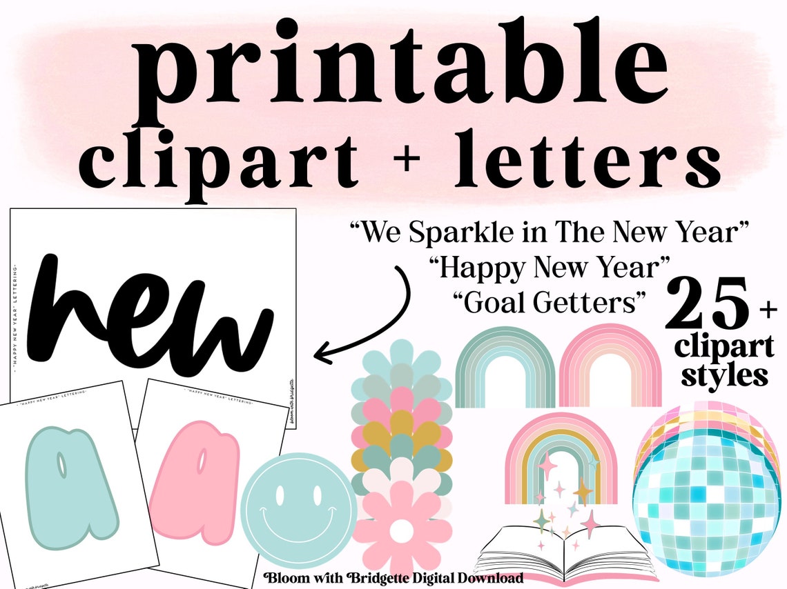 New Year Bulletin Board and Student Goal Setting Activity - Etsy