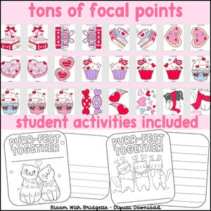 Valentine's Day Bulletin Board, Kindness Classroom Decor, Cat Themed ...