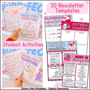 Valentine's Day Classroom Decor Bundle, Bulletin Board, Daily Slides ...