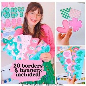 St. Patricks Day Classroom Decor Bundle, Bulletin Board, Posters ...